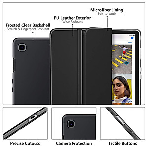 MoKo Case Fit Samsung Galaxy Tab S5e 2019, Ultra Thin Slim Shell Trifold Stand Cover with Frosted Back with Auto Wake and Sleep for Galaxy Tab S5e SM-T720/SM-T725 2019 Tablet - Black