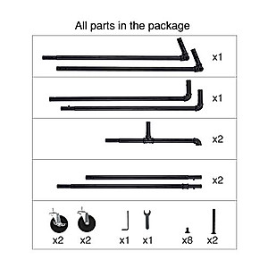 GREENSTELL Clothes Rack, Z Base Garment Rack, Industrial Pipe Clothing Rack on Wheels with Brakes, Commercial Grade Heavy Duty Sturdy Metal Rolling Clothing Coat Rack Holder 1 Pack (59x24x63 inch)