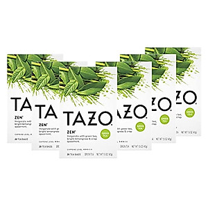 TAZO Tea Bags, Green Tea, Zen, 20 Count (Pack of 6)