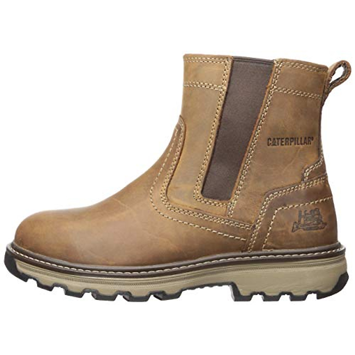 Cat Footwear Men's Pelton Industrial & Construction Shoe, Dark Beige, 13