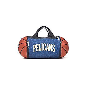 MACCABI ART Official New Orleans Pelicans Collapsible Insulated Basketball Lunch Bag, 13.4” x 5.75” x 5.75”