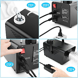 YeeSite Snow Machine Snowflake Making - 800W High Output Artificial Fake Snow Machine with Wireless Remote Control for Christmas Party Wedding Stage Effect Parades Fiestas Holidays