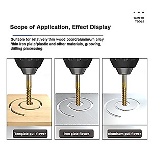 6PCS HSS Titanium Coated Drill Bit Set, High Speed Reaming Pagoda Sawtooth Set, Including 3 Sizes of Step Drill Bit and 3 Sizes of Saw bit for Metalworking, Woodworking, Hole Drilling