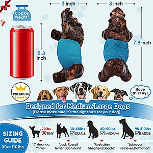 TonyEst Dog Chew Toys for Aggressive Chewers, Best Dog Squeak Toy for Boredom and Stimulating, Durable Bacon Flavor Teething Toys, Tough Indestructible Dog Toys for Large, Medium and Small Breeds