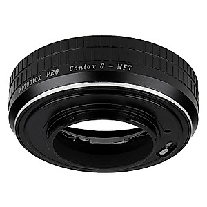 Fotodiox Pro Lens Mount Adapter, Contax G Lens to Micro Four Thirds (M4/3, MFT) Camera Body with Focus Control, for Olympus Pen E-P1 & Panasonic Lumix DMC-G1, DMC-GH1, DMC-GF1