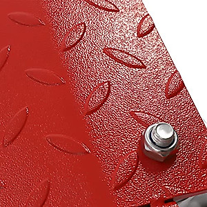 WOHAIPA Wheel Dolly Car Tire Stakes Set 4 Pack Red Heavy Duty 6800lbs Total Capacity 14x11inch for Tow or Vehicle Storage Furniture Movers