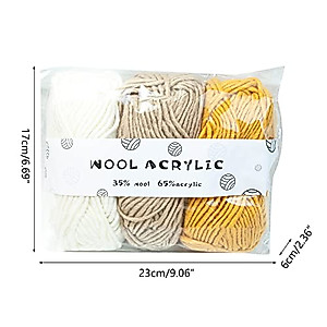 Yarn Thick Yarn Knitting Yarn Hand Knitting Wools Crochet Yarn Weave Thread DIY Sweater Yarn Hand Knitting Yarn Wools Crochet Yarn for Crocheting Yarn Milk Yarn