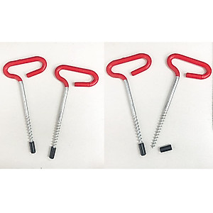 Ice Anchor Ground Nail, Universal Winter Fishing Tent Insert Screw Accessories for Fixing Ice Shelter or Fishing Rod, Breaking Hole, 4PCS