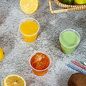 Turbo Bee 1000 Pack 3oz Disposable Plastic Cups,Disposable Mouthwash Cups,3 Ounce Small Clear Cups Ideal for Whiskey,Drinking Tasting, Food Sample