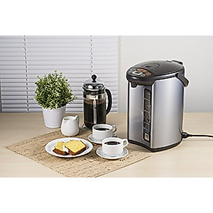 Zojirushi Micom Water Boiler & Warmer, 135 oz. / 4.0 Liters, Silver
