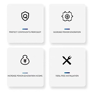 Solar Wind Power Parts Accessories Solar Panel Water Drain Clips 30Mm Pv Module Cleaning Clips For Water Drainage Photovoltaic Panel 30Pcs