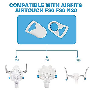 Quick-Disconnect Cpap Headgear Clips Magnetic Mask Clips Compatible Whit Resmeds AirFit F20 F30 N20, Compatible Whit AirTouch F20 F30 N20 (2 Pack)