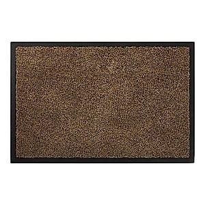 Matace Microfiber Super Absorbent Home Entrance Door Mat, Indoor and Outdoor Floor Mat with Non Slip Backing, Dirt and Mud Trapper Front Door Rug for Entryway (24"x36", Brown)