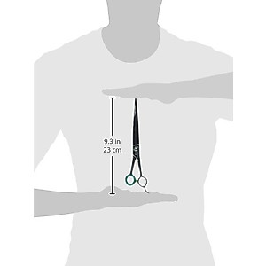 Geib Pet Grooming Straight Shears with Crocodile Tri-Fold Case, 9-1/2-Inch