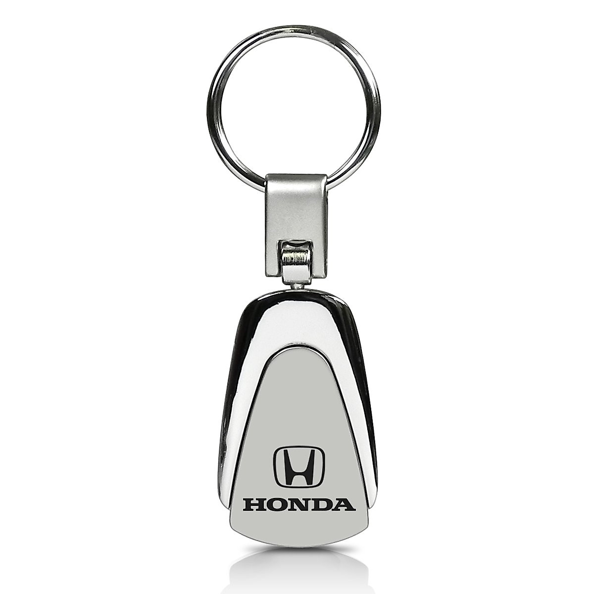 Au-TOMOTIVE GOLD, INC. Officially Licensed Silver Teardrop Key Fob for Honda