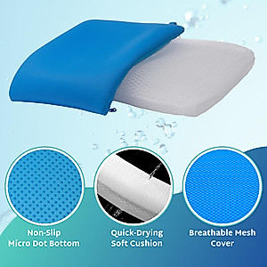Shower Seat Cushion - Waterproof Cushion for Shower Seat | Bath Pillows Shower Chair for Inside Shower | Quick Drying Bath Seat Cushions for Shower Chairs with Machine Washable Removable Cover
