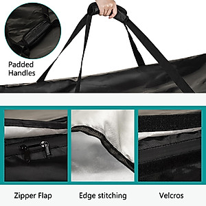 RUMIDOPH Christmas Tree Storage Bag, Outdoor Cushion Storage Bag 65 Inch Waterproof Extra Large Patio Cushion Storage Bags with Zipper, Xmas Tree Bag Holder