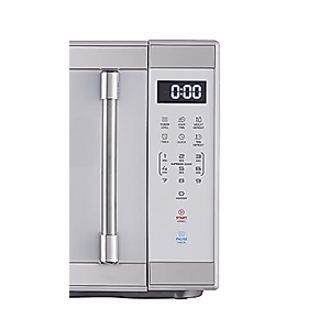 1.1 Cu. ft. 1000 W Mid Size Microwave Oven, 1000W, White Stainless Steel