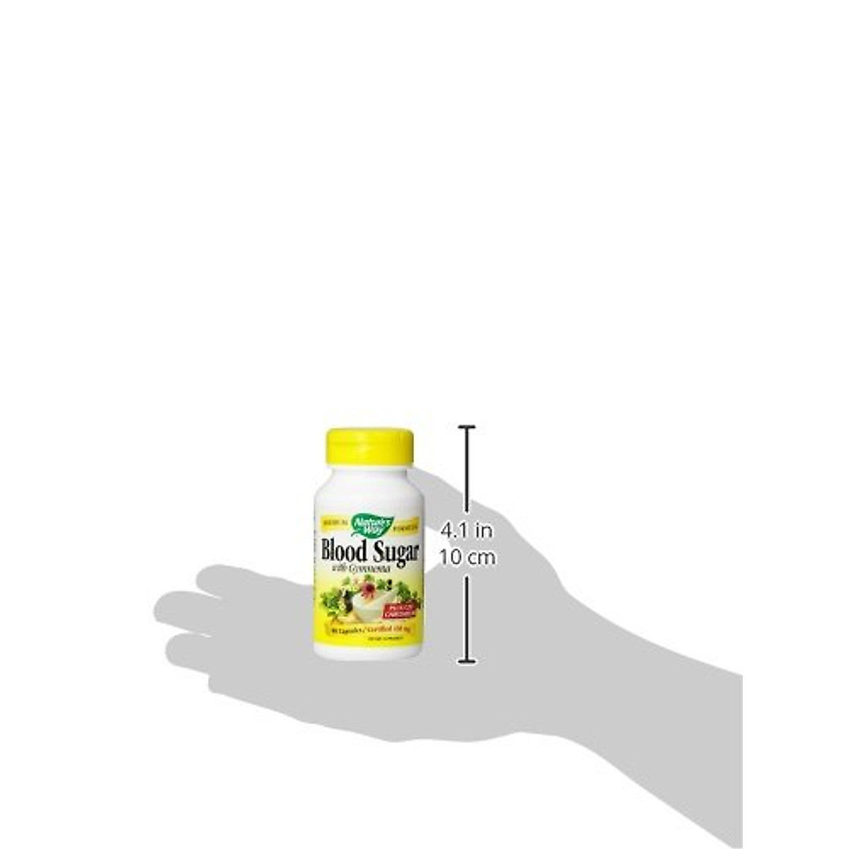 Nature's Way Blood Sugar Manager with Gymnema, Supports Blood Sugar Metabolism*, Vitamin A Supplement, 90 Capsules