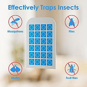 12 Pack Magnetism Glue Cards TIENBE Indoor Plug-in Fly Trap Refill Pack for TIENBE Indoor Fly Trap