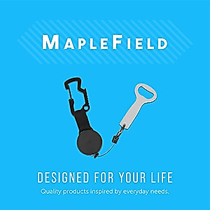 Retractable Bottle Opener with Carabiner Clip - Portable Cooler Bottle Opener Camping Accessories - Retractable Hand Strap Bottle Opener - Backpack Clip on Bottle Opener - Speed Beer Opener