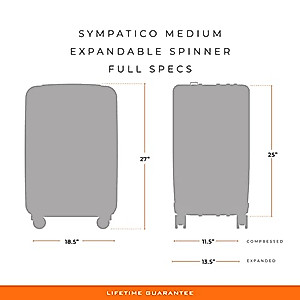 Briggs & Riley Sympatico Hardside Medium Spinner Luggage, Plum, 27-Inch Checked