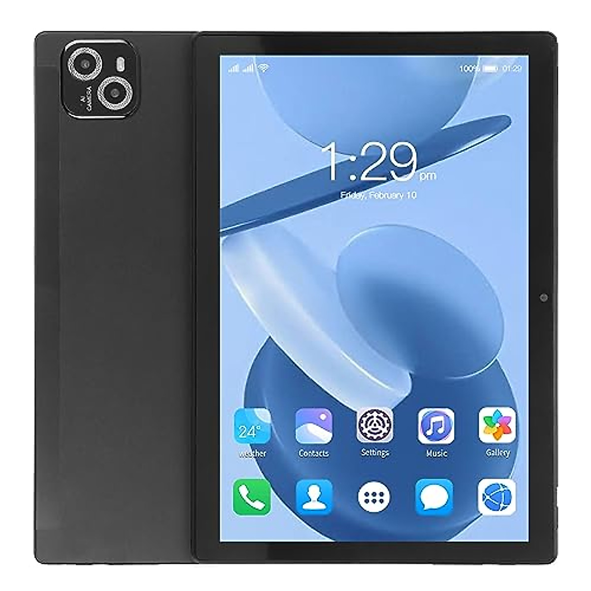 HEEPDD 10.1 Inch 2 in 1 Tablet Front 8MP Rear 16MP Tablet Octa Core CPU 8GB RAM 256GB ROM 100-240V Travel (US Plug)