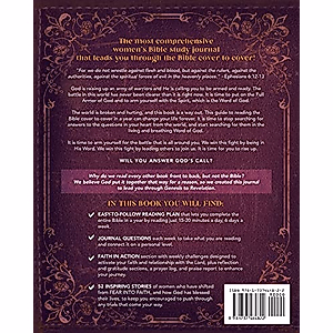 Fear Into Faith: 52-Week Bible Study Journal for Women: A Guide to Reading the Bible Cover to Cover in a Year and Arming Yourself for Battle