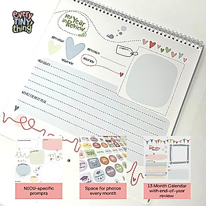 My First Year - A NICU Baby Calendar with NICU Milestone Stickers to celebrate 365 days of precious memories starting in the Neonatal Intensive Care Unit (12x12)