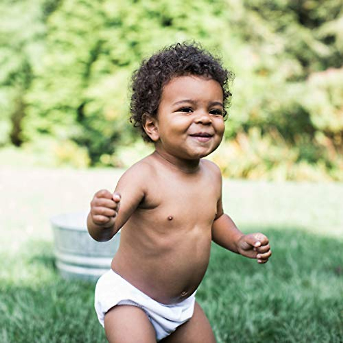 i Play. Baby Ultimate Reusable Snap Swim Diaper, New White, 6 Months