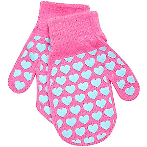 Hasbro My Little Pony Girls Winter Hat and 2 Pair Gloves or Mittens (Toddler/Little Girls), Size Age 2-4, Grey, Pink Design - Age 2-4 - Mittens Set