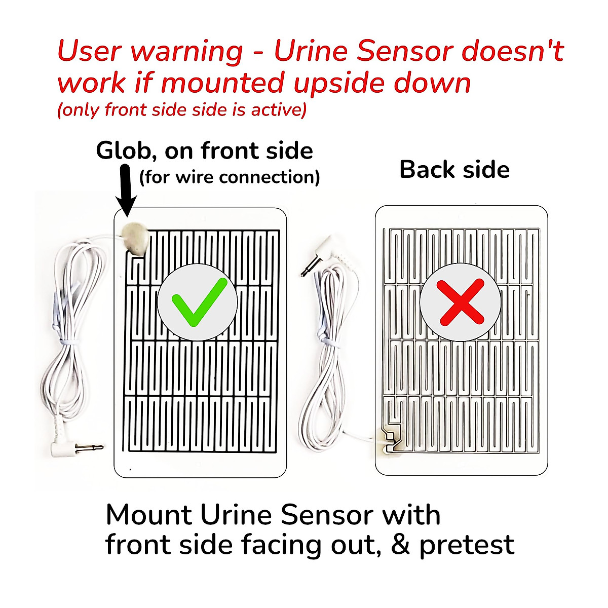 SPRAYALERT Pet Urine & Moisture Alarm for Dogs and Cats - Detect Pet Peeing Realtime - Training Tool for Dogs - Protect Furniture - with Standard Sensor (4.4 in x 2.8 in)