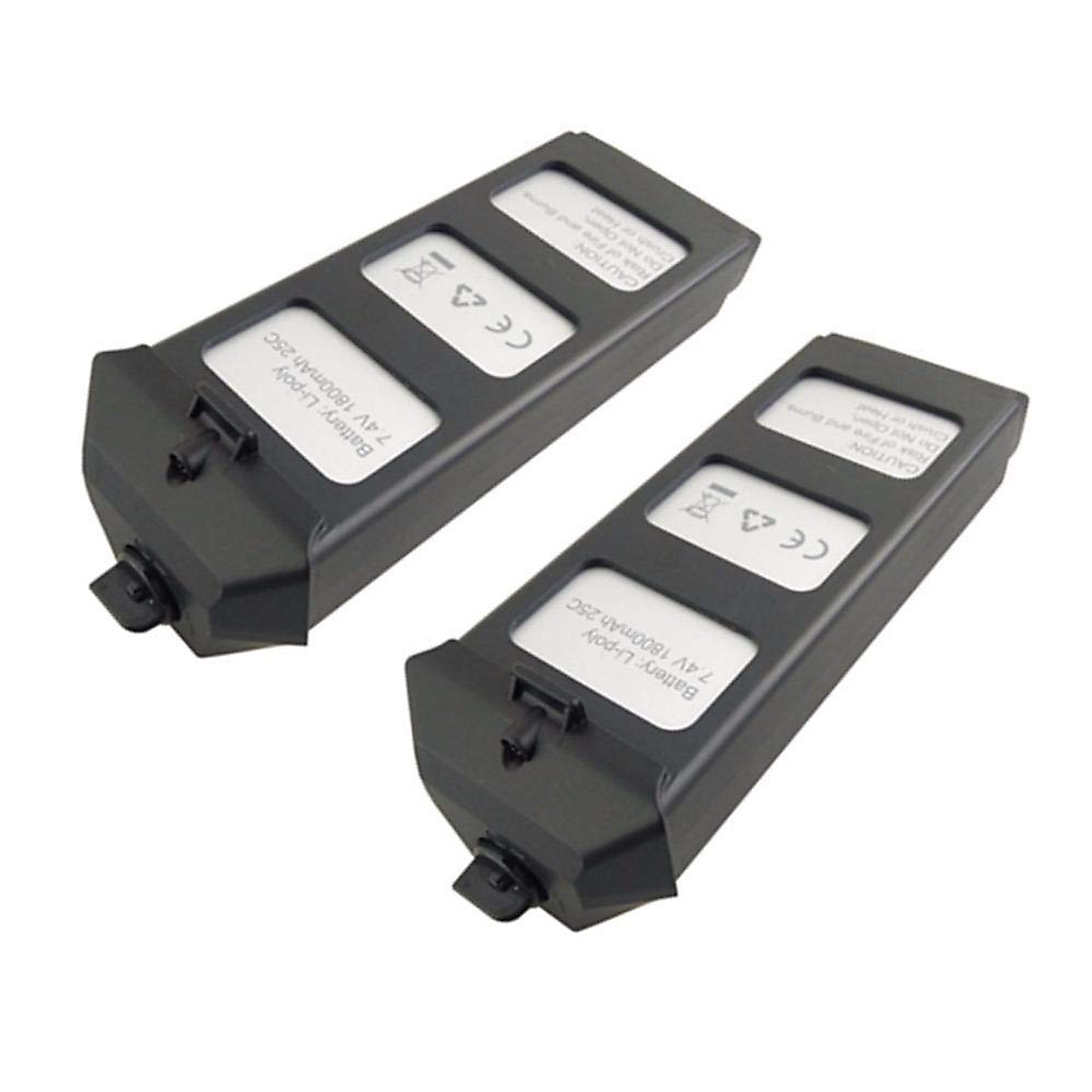 GzxLaY High-Performance Battery Backup 2pcs 7.4V 1800mah Lithium Battery for MJX B5W F20 Brushless Four-axis Aircraft Spare Parts Remote Control Drone Battery