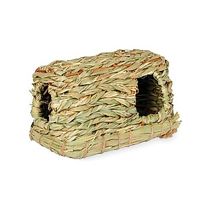 Prevue Hendryx 1096 Nature's Hideaway Grass Hut Toy, Small, 4 x 7 x 3.5