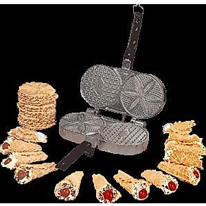 Palmer Pizzelle Maker Classic - Make 2 Delicious Pizzelles In Half The Time Required By Hand Irons - 120 Volts, 800 Watts - Made in the USA