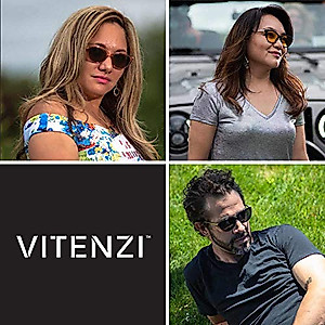 VITENZI Sunglasses with Readers for Women, Reader Sunglass with Bifocals, Cat Eye Tinted Reading, Verona in Tortoise 2.50