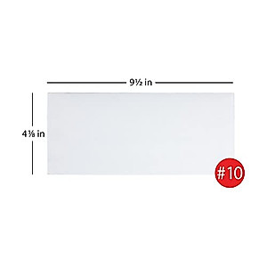 Office Depot Clean Seal(TM) Security Envelopes, 10 (4 1/8in. x 9 1/2in.), White, Box Of 500, 12015