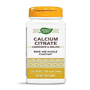 Nature's Way Calcium Citrate Complex, 500 mg per serving, 250 Capsules