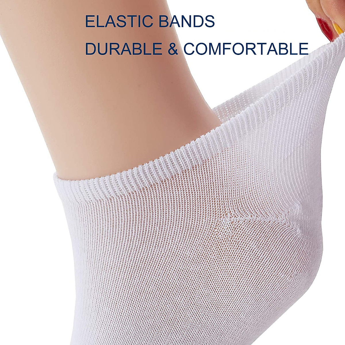 14 Pairs Low Cut Ankle Socks for Men/Women Thin Athletic Sock Pack Socks (white)