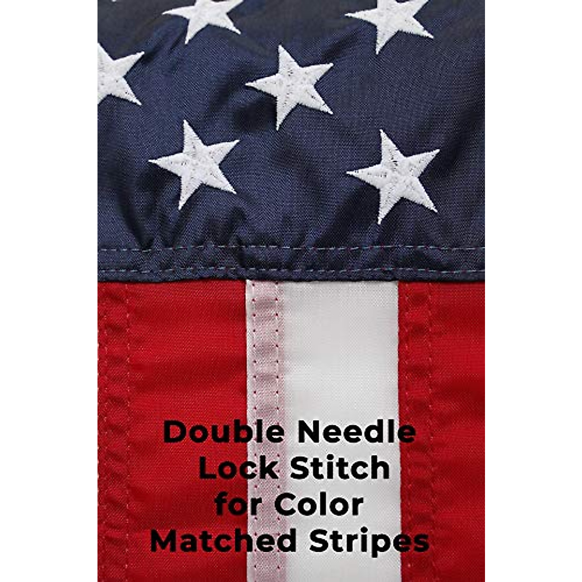2x3 Ft American Flag | 100% Made in USA | US Flag in Heavy Duty Outdoor Nylon - UV Fade Resistant - Premium Embroidered Stars, Sewn Stripes, and Brass Grommets (2 x 3 Foot)