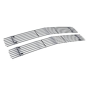 APS Compatible with Chevy Blazer C K Pickup Suburban Tahoe 1994-1999 Main Upper Stainless Steel Chrome 8x6 Horizontal Billet Grille Insert C65735A