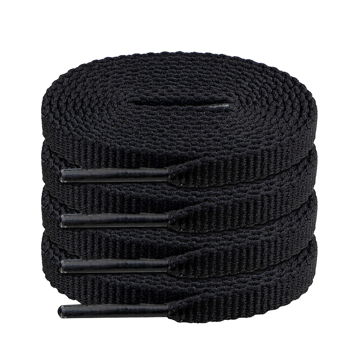 Endoto 2 Pairs Shoelaces Replacement Flat Laces for Brooks Ghost 14/15, Adrenaline, Glycerin, Launch Running Sneaker Shoes(Color:Black,Size:45Inch)