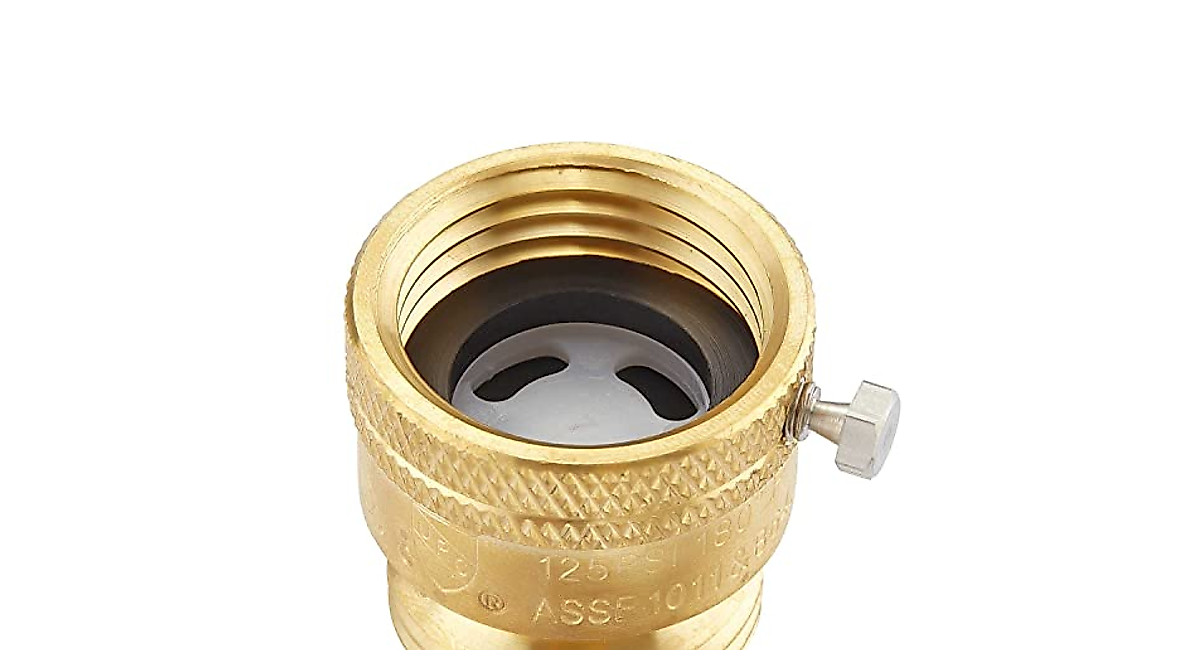 Pronese Lead-Free Brass Hose Bibb Connector with Backflow Prevention