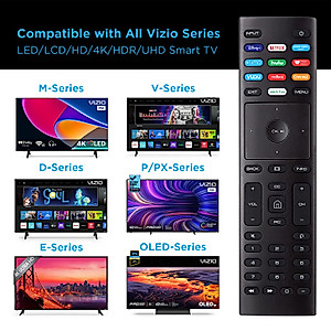 Universal Remote Control Replacement for All Vizio P-Series M-Series V-Series D-Series Smartcast Series LED LCD UHD OLED Smart TV with Shortcut Buttons Disney, Netflix, Prime Video, Hulu and More