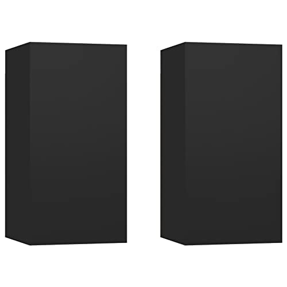 WIFESE Wall Cabinet 2 pcs 12"x11.8"x23.6" Laundry Room Storage Cabinets Tv Wall Shelf Floating Table for Wall Small Wall Cabinets for Storage with Doors Floating Desk for Wall Black