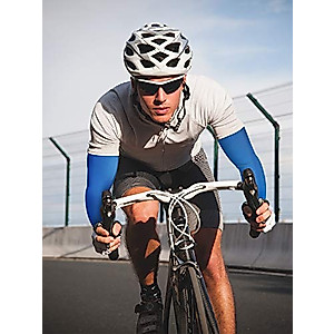 Bememo 12 Pairs Unisex UV Protection Sleeves Long Arm Sleeves Cooling Sleeves Arm Cover Sleeves(Bright Colors, Ice Silk)