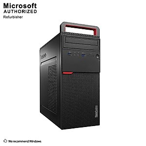 Lenovo ThinkCentre Tower Desktop PC Computer Workstation, Intel Quad Core i5-6400 up to 3.3GHz, 16G DDR4, 512G SSD, DVD, USB 3.0, VGA, DP, Mouse, Keyboard, Windows 10 Pro 64 Bit (Renewed)