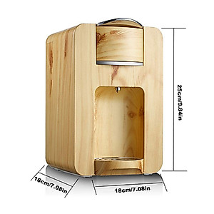 KELUNIS Italian Capsule Coffee Machine, Espresso Maker Fully Automatic 19Bar High Pressure DIY Drink Tea Machine Wood Grain Shell