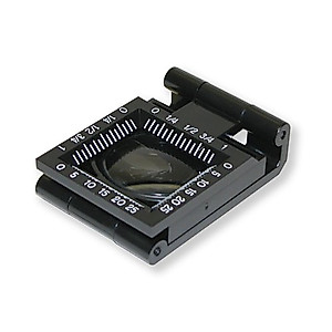 Carson LinenTest 5x30mm Folding Loupe Magnifier , Black