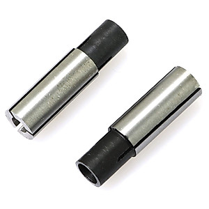 E-outstanding Collet Chuck Driver Adapter 2PCS 1/4" to 1/8" CNC Engraving Bit Router Converter for Engraving Machine Tool